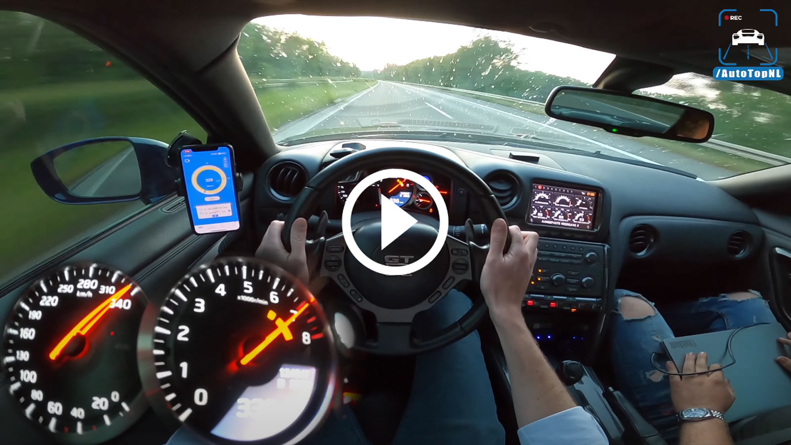 Nissan GTR με 340km/h στην Autobahn [video] - διεθνη νεα