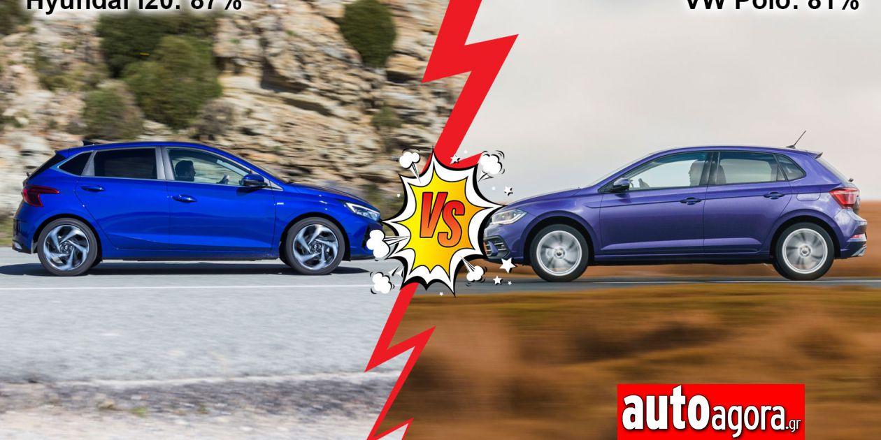 Hyundai I20 Mild Hybrid 100ps VS Volkswagen Polo 95ps Συγκριτικό ...